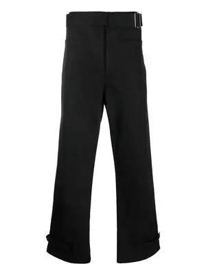Alexander McQueen Buckled Four-pocket Straight Leg Trousers - Black