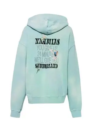 NAHMIAS Cotton Hoodie With Logo Print - Blue