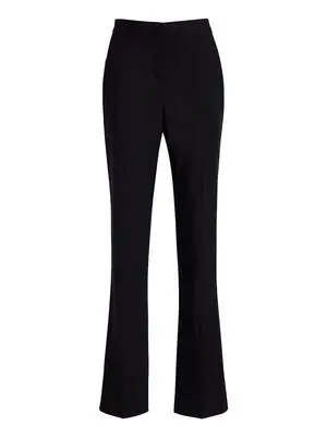 Another Tomorrow Slim-cut Tailored Trousers - Black