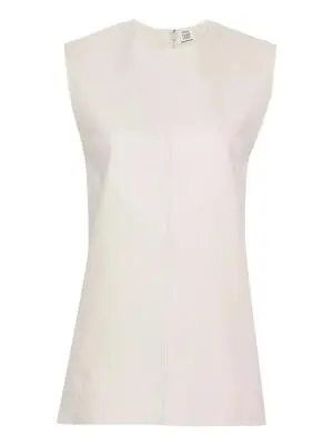 TOTEME Sleeveless Seam-detailed Top - Neutrals