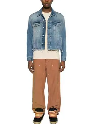 MAISON MARGIELA Raw-cut Denim Jacket - Blue