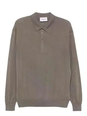 D4.0 Fine-knit Polo Shirt - Grey