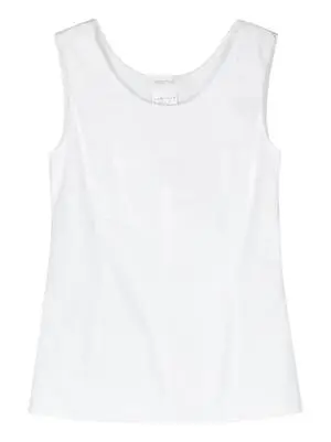 SPORTMAX Sportmax Sleeveless Blouse With Padded Panels And Crystal Detail