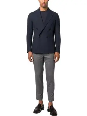 Incotex Cropped Chino Trousers - Grey