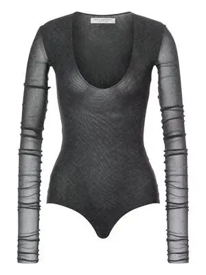 PHILOSOPHY DI LORENZO SERAFINI Philosophy Di Lorenzo Serafini U-Neck Long-Sleeve Bodysuit