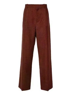 BOTTER Checked Trousers - Red