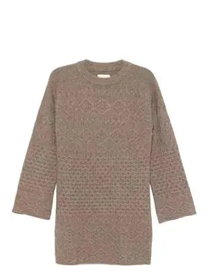 Loulou De Saison Pelagia Mini Dress 3d-knit Construction - Neutrals