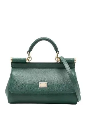Dolce & Gabbana Small Sicily Tote Bag - Green