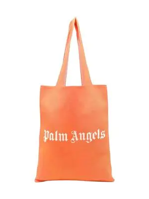 Palm Angels Logo Print Shopper - Orange