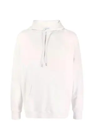 Sunspel Cotton Hoodie With Drawstring Fastening - Neutrals
