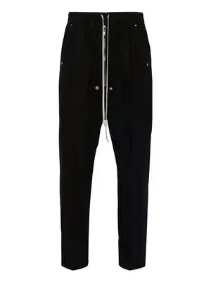 Rick Owens Tapered Drop-crotch Trousers - Black