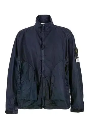 Stone Island Compass Motif Jacket - Blue