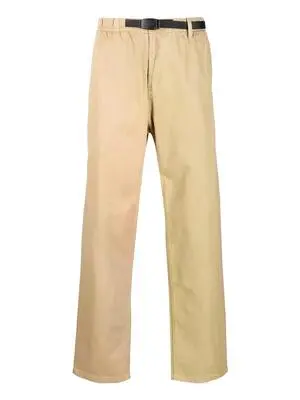 Gramicci Belted Waist Straight-leg Cotton Trousers - Neutrals