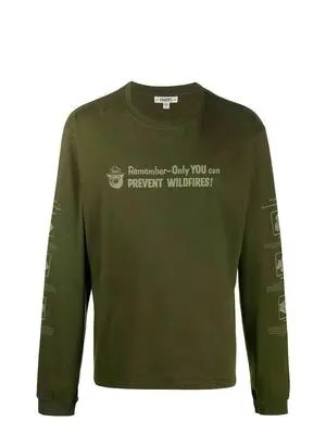 PHIPPS Slogan Print Sweatshirt - Green