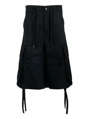 Moncler Drop Crotch Cargo Shorts - Black