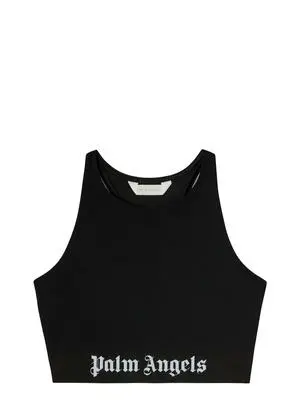 Palm Angels Logo Underband Compression Top - Black