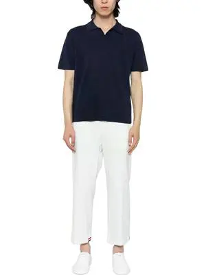 LARDINI Knitted Polo Shirt - Blue
