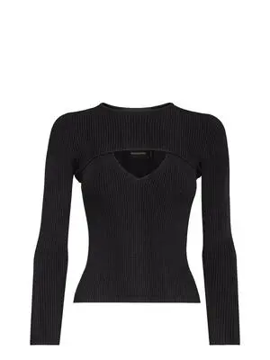 DSQUARED2 DSQUARED2 Ribbed Cut-Out Top