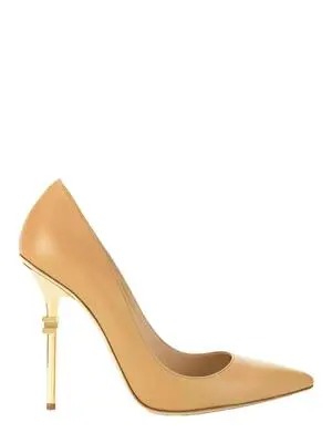 Elisabetta Franchi Branded Heel Pumps - Brown