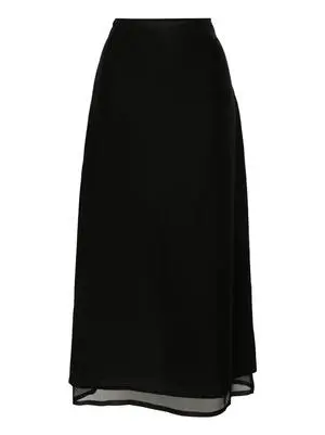 Fabiana Filippi Organza Maxi Skirt - Black