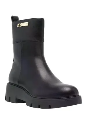 TWINSET TWINSET Logo Plaque Faux Leather Boots