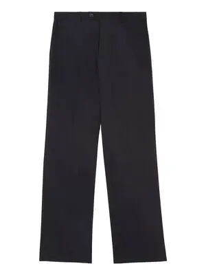 MAISON MARGIELA Stitch-detail Straight-leg Trousers - Black
