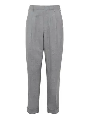 BRUNELLO CUCINELLI Tapered Virgin Wool Trousers