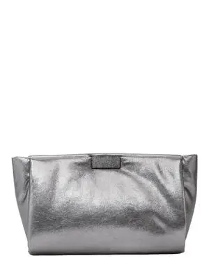 BRUNELLO CUCINELLI Brunello Cucinelli Lamé Calfskin Clutch Bag