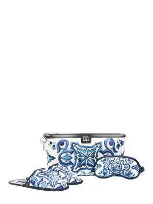 Dolce & Gabbana Slipper And Eye Mask Travel Set - Blue