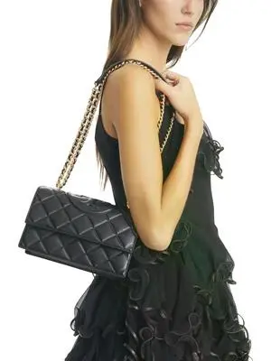 Tory Burch Small Fleming Shoulder Bag - Black