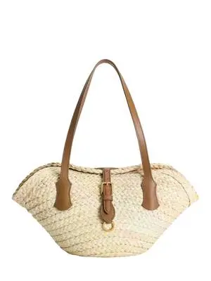Dolce & Gabbana Capri Woven-raffia Shoulder Bag - Neutrals