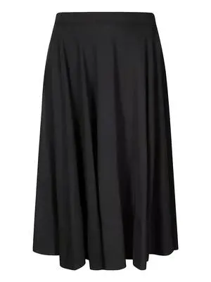 M.S.M. High-waisted Midi Skirt - Black
