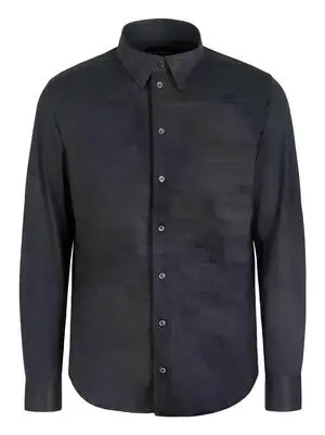 Emporio Armani Satin-finish Shirt - Black