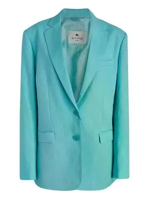 Etro Jacquard Blazer - Blue