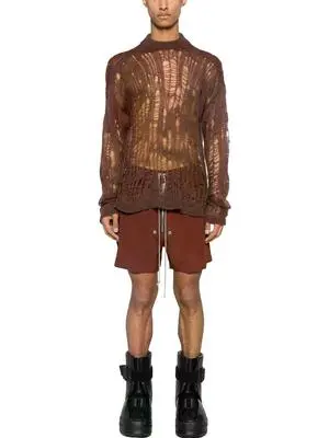 Rick Owens Tommy Lupetto Open-knit Jumper - Brown
