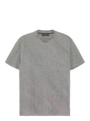 BRETT JOHNSON Double-collar T-shirt - Grey