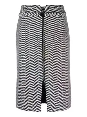 TOM FORD TOM FORD Chevron Knit Pencil Skirt