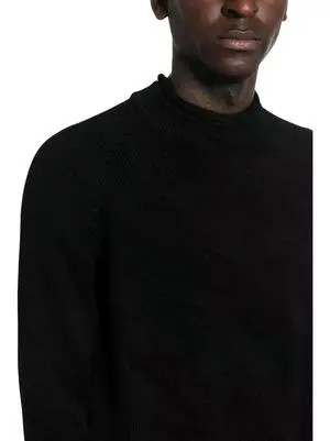 ZANONE Mock Neck Fine-knit Jumper - Black