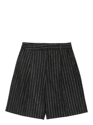 Karl Lagerfeld Striped Tailored Shorts - Black