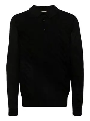 BOSS Virgin Wool-blend Top - Black