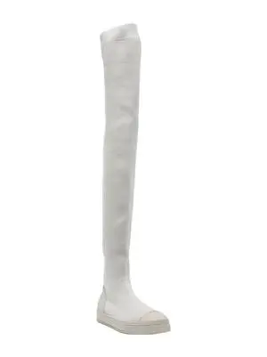 Fabiana Filippi Thigh-high Canvas Boots - Grey