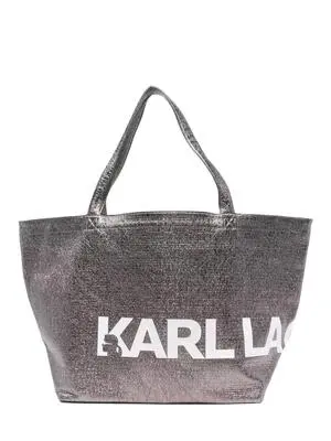 Karl Lagerfeld K Essential Tote Bag - Silver