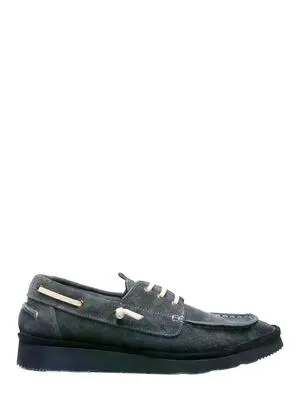 Moma Suede Tonal Boat Shoes - Blue