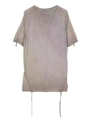 Masnada Draped-detail Cotton T-shirt - Neutrals