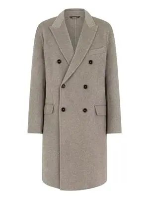 Dolce & Gabbana Double-breasted Cashmere Coat - Grey