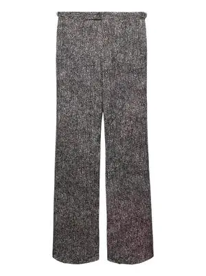Prada Cotton Gabardine Trousers - Black