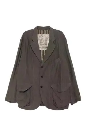 ZIGGY CHEN Single-breasted Blazer - Grey