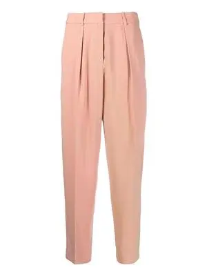 Pinko High-waisted Tapered Trousers - Pink