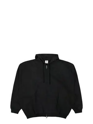 Vetements Monogram Print Full Zip Hoodie - Black