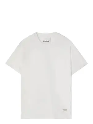JIL SANDER Logo-plaque Cotton T-shirt - White